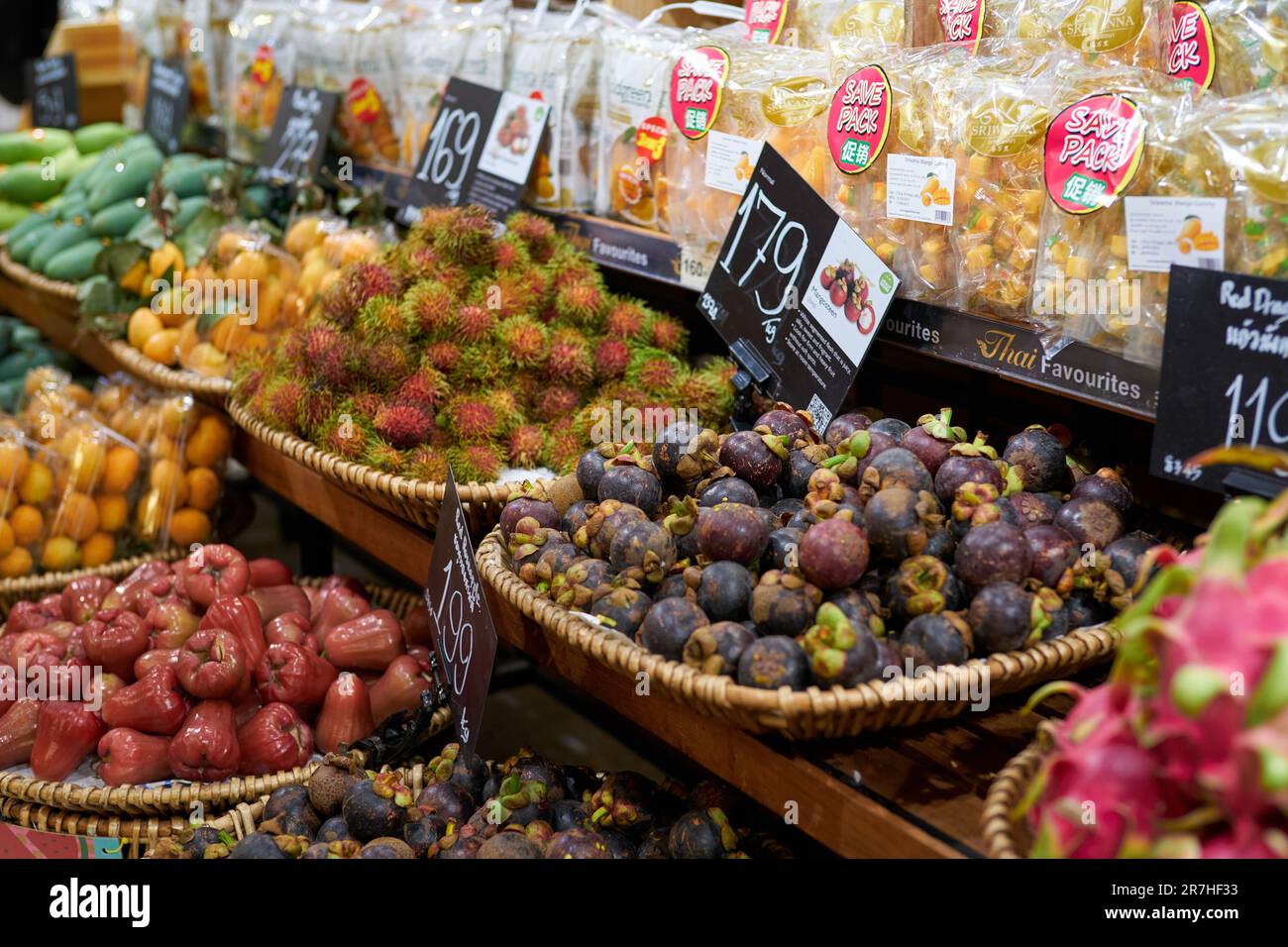 BANGKOK, THAILAND - CIRCA APRIL, 2023: various tropical fruits on ...