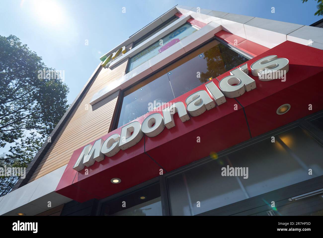 HO CHI MINH CITY, VIETNAM - CIRCA MARCH, 2023: McDonald's sign seen ...