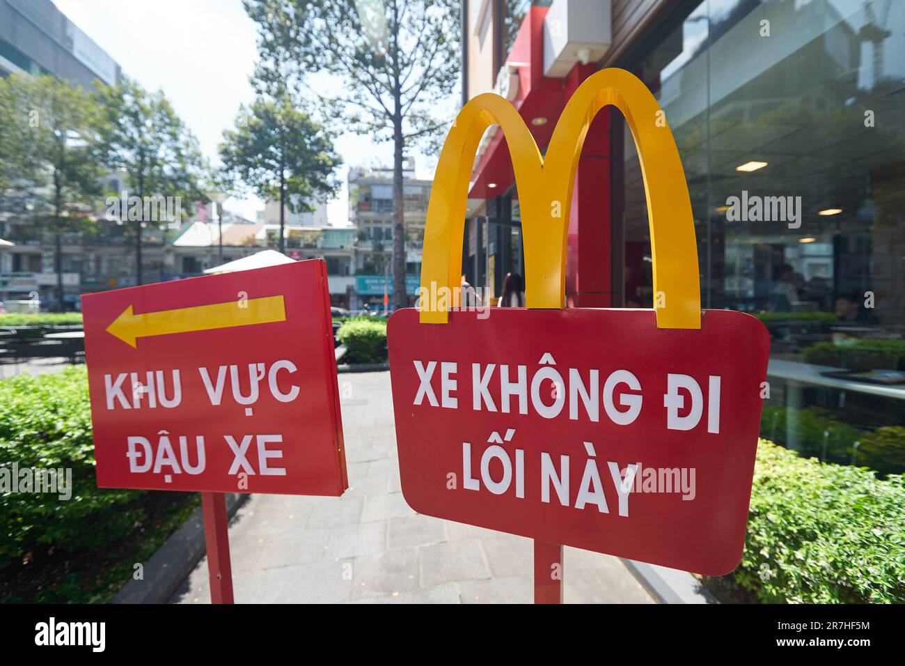 HO CHI MINH CITY, VIETNAM - CIRCA MARCH, 2023: the Golden Arches and ...