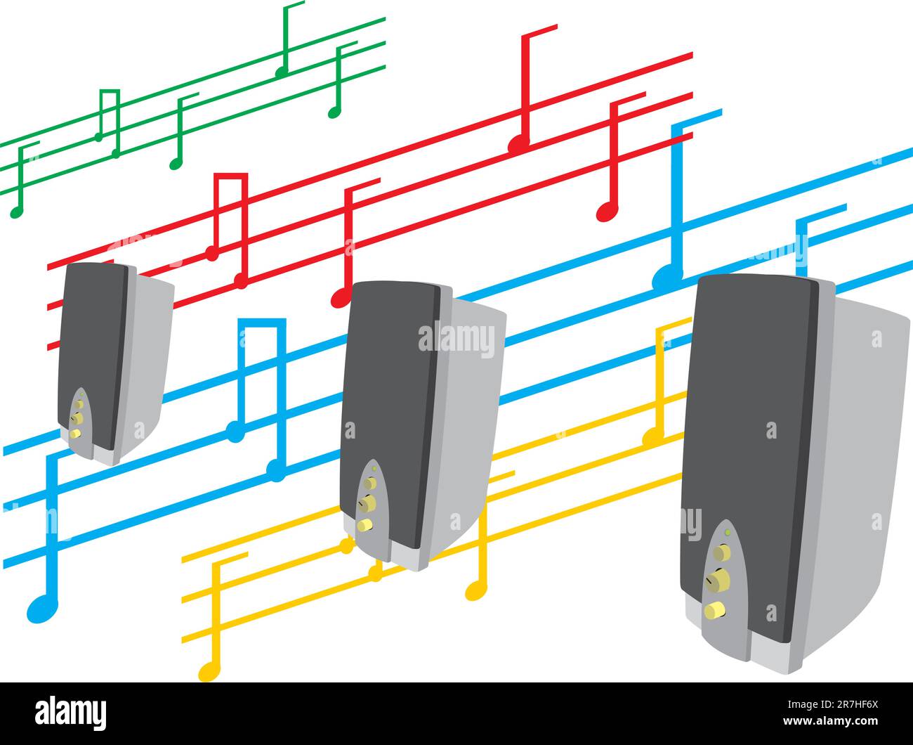 Notes column Stock Vector Images - Alamy