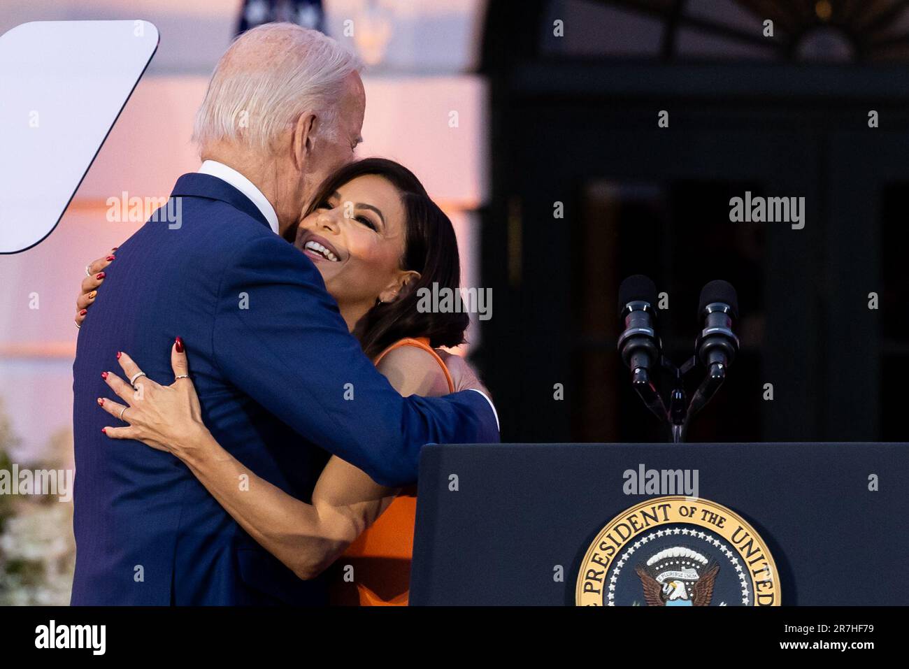 Washington, USA. 15th June, 2023. President Joe Biden and actress Eva ...