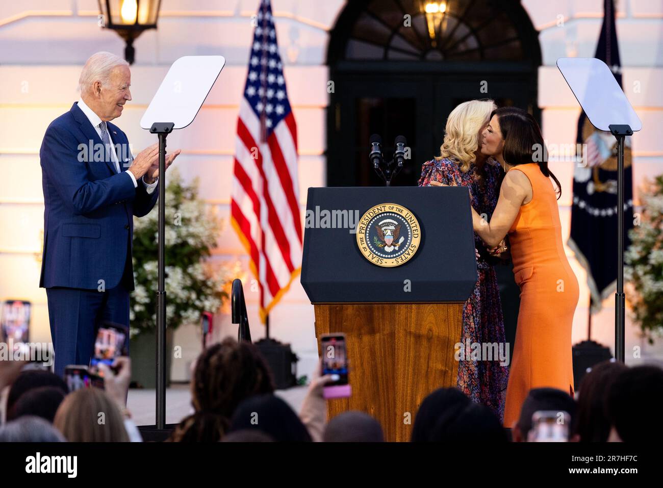 Washington, USA. 15th June, 2023. President Joe Biden looks on as ...
