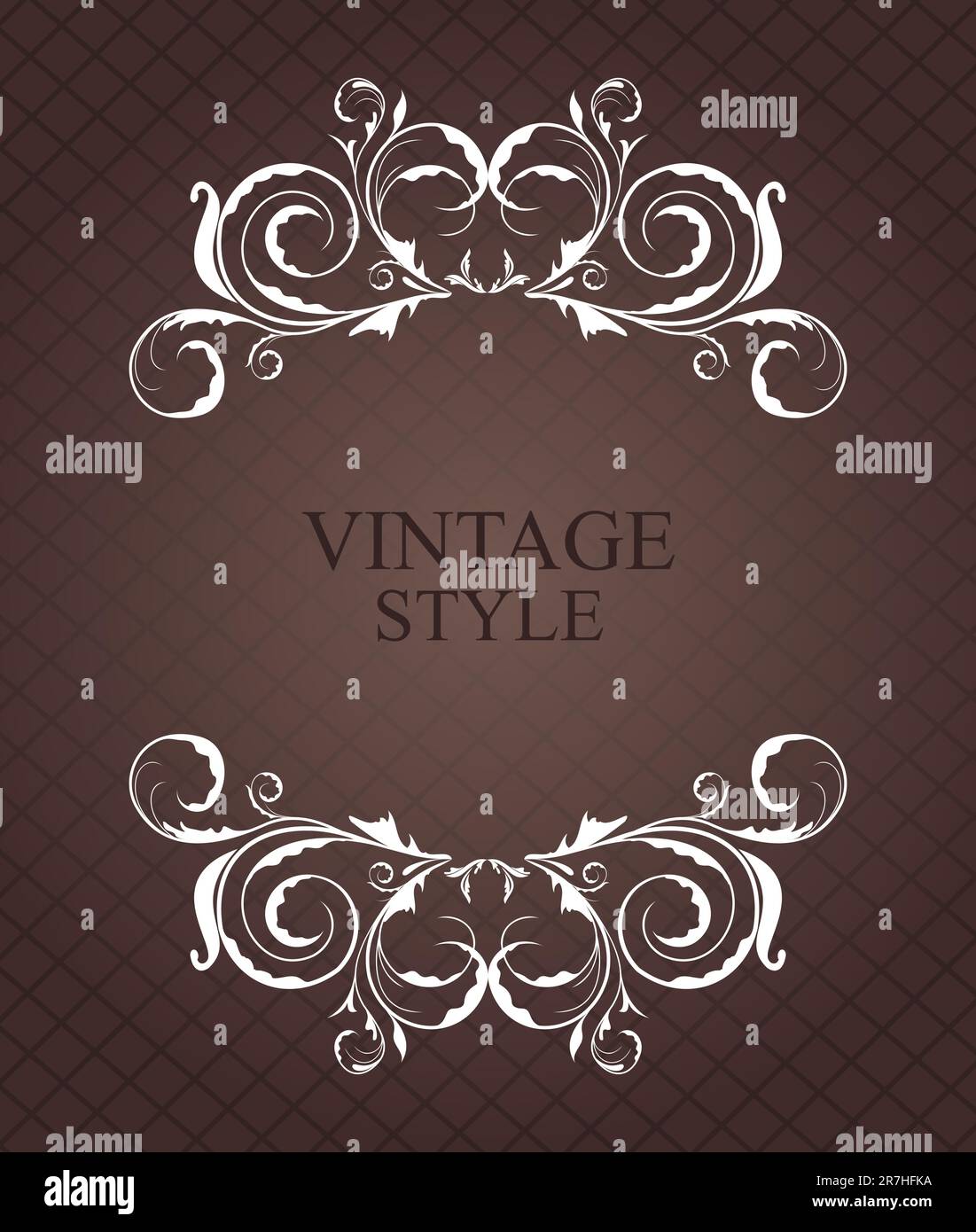 Illustration vintage frame for design card - vector Stock Vector Image ...