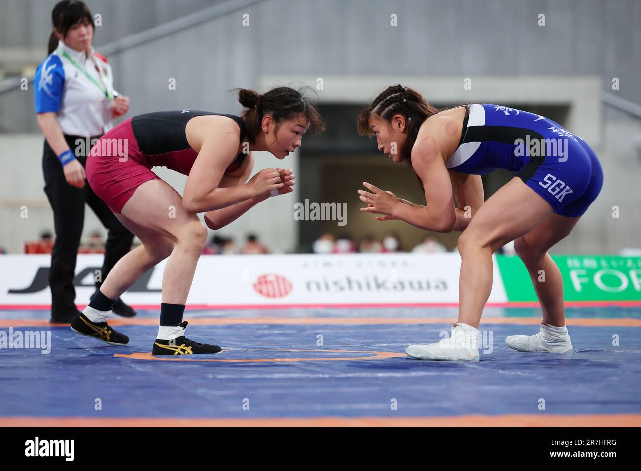 Tokyo, Japan. 15th June, 2023. (L to R) Rino Kataoka, Ruka Natami ...