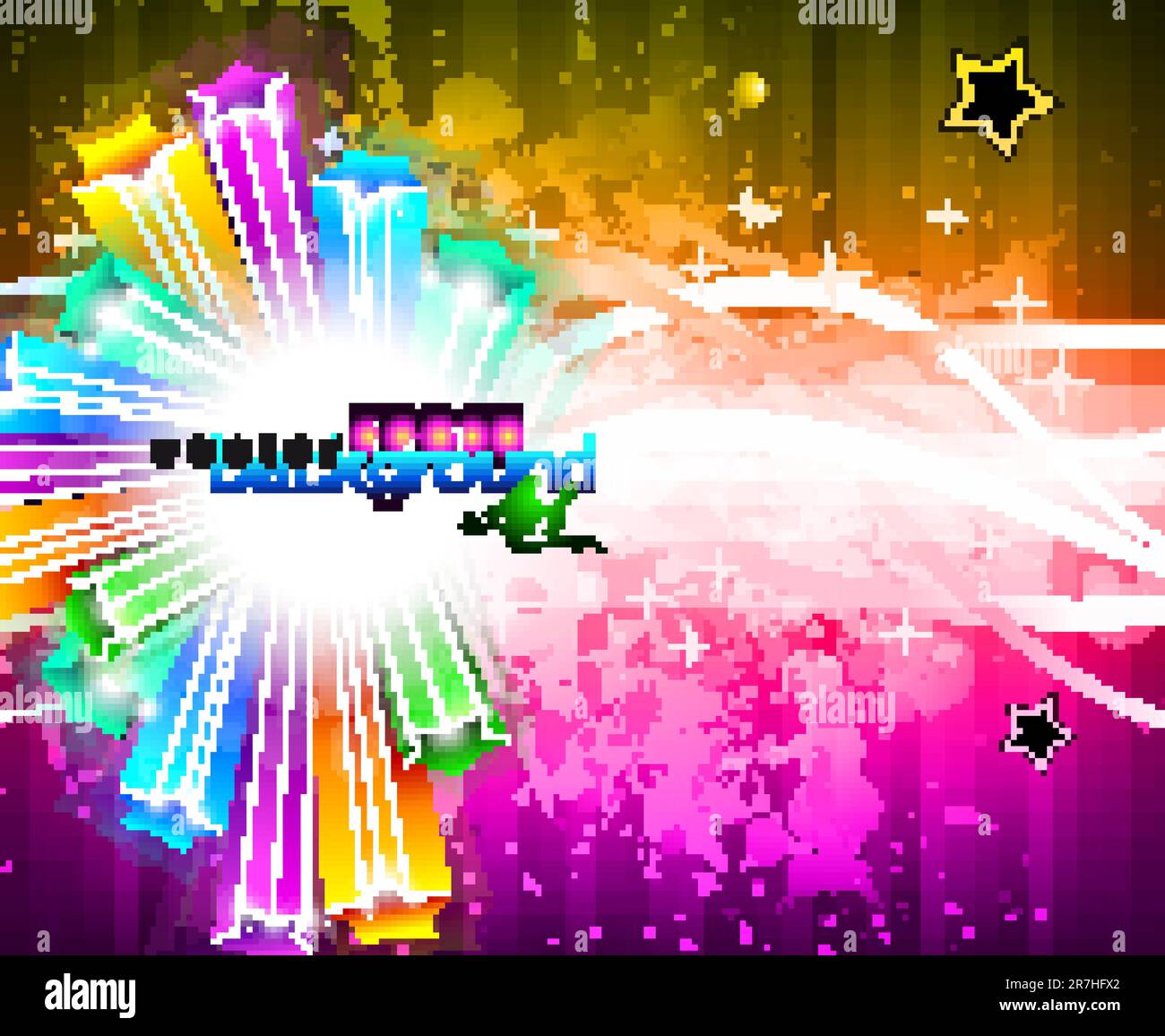 Amazing Rainbow Stars Background for Business Stylish Flyers Stock ...