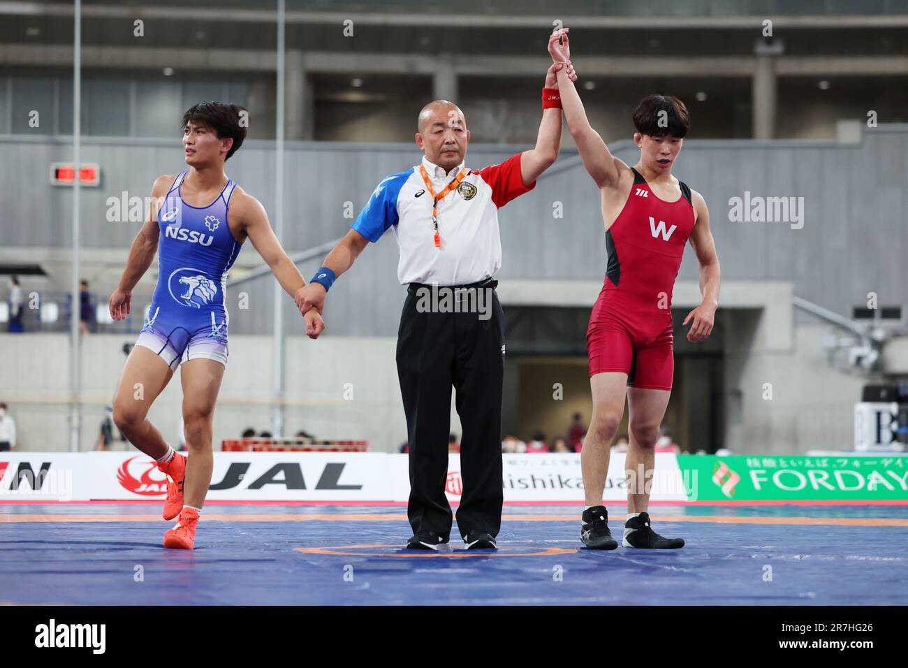 Tokyo, Japan. 15th June, 2023. (L to R) Kohei Yamagiwa, Taiga Onishi ...