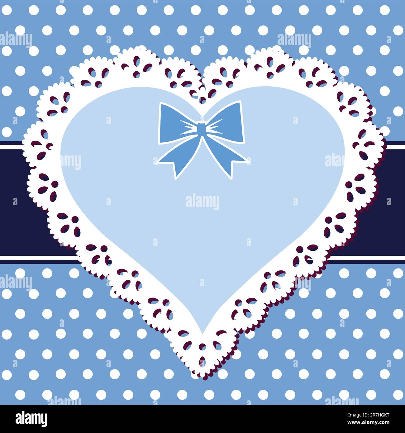 Polka dot ribbon Stock Vector Images - Alamy