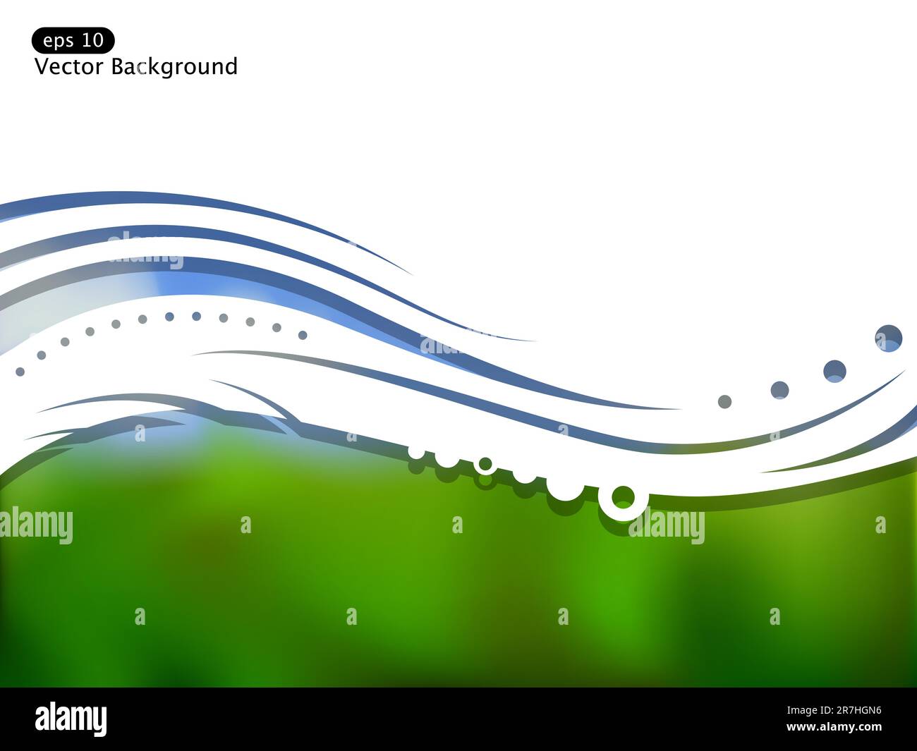 Vector picture of landscape and space for your text Stock Vector Image ...