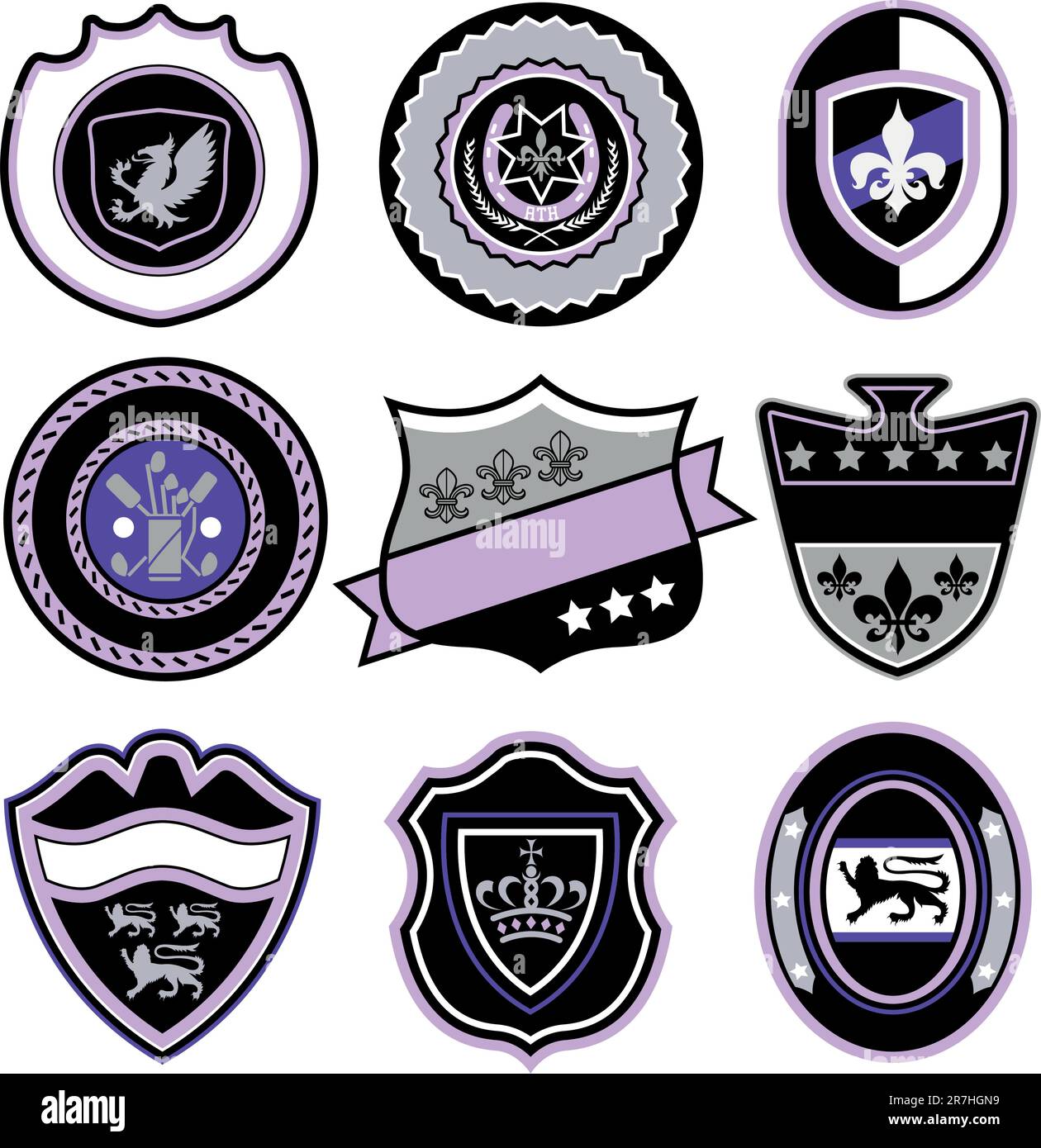 Traditional shield Stock Vector Images - Alamy