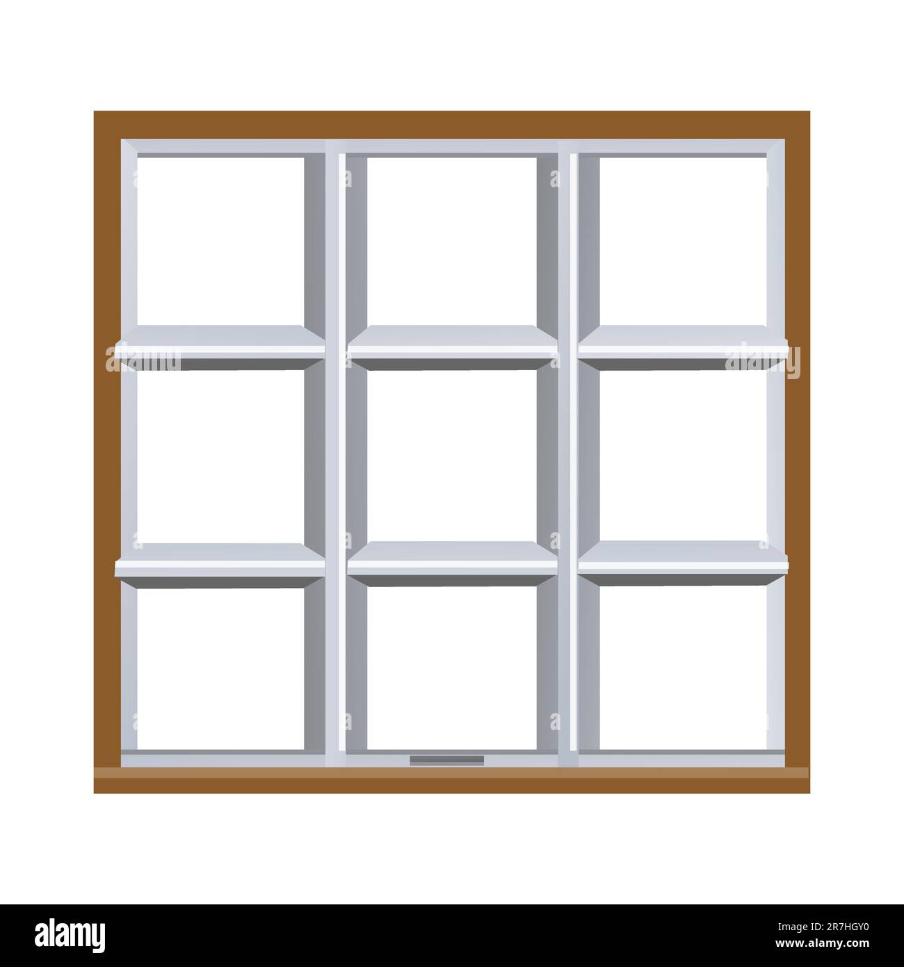 illustration of window on white background Stock Vector Image & Art - Alamy