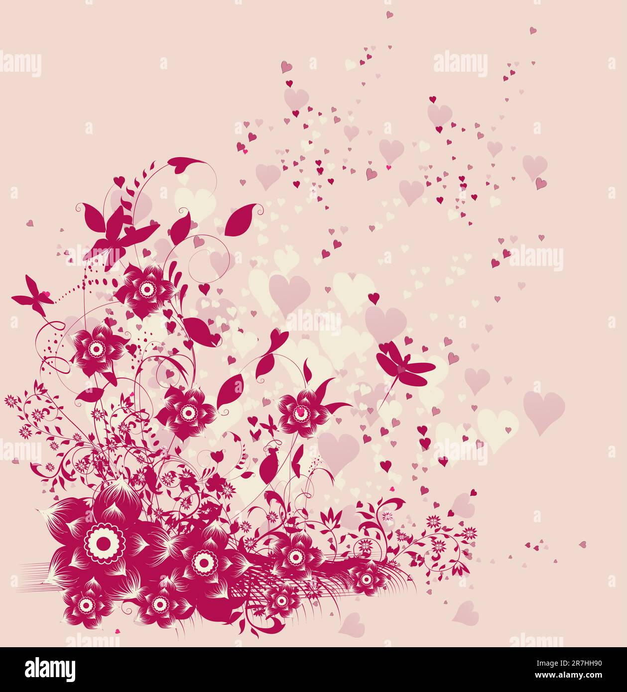 Cute floral background Stock Vector Image & Art - Alamy