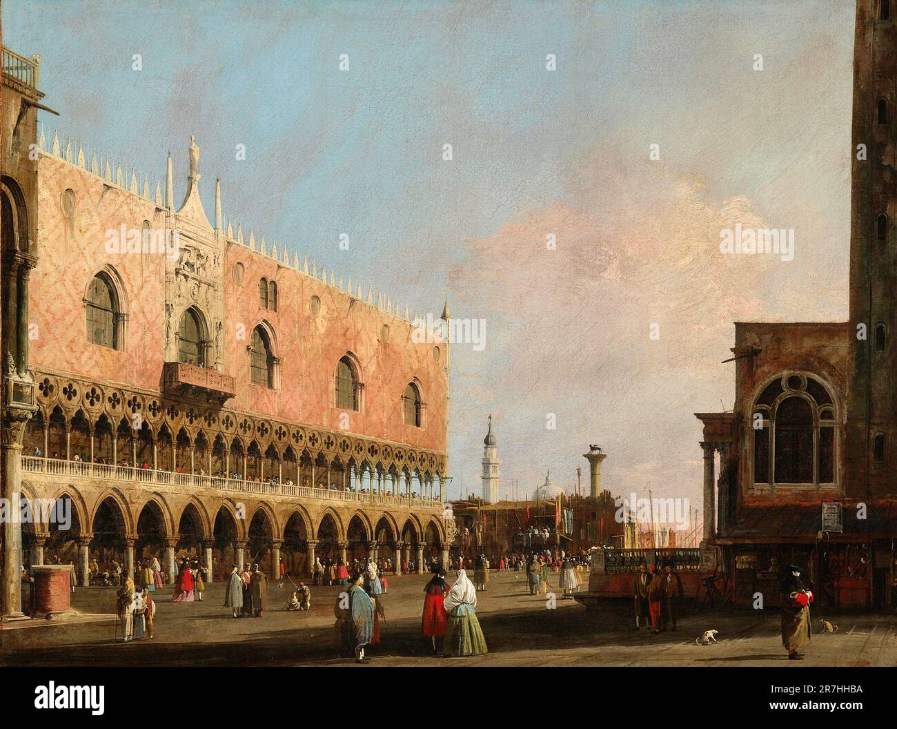 View of the Piazzetta San Marco Looking South painted by the Venetian ...
