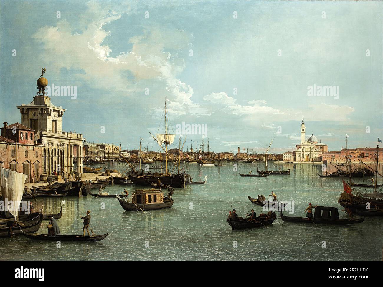 Venice, the Bacino di San Marco from the Canale della Giudecca painted ...