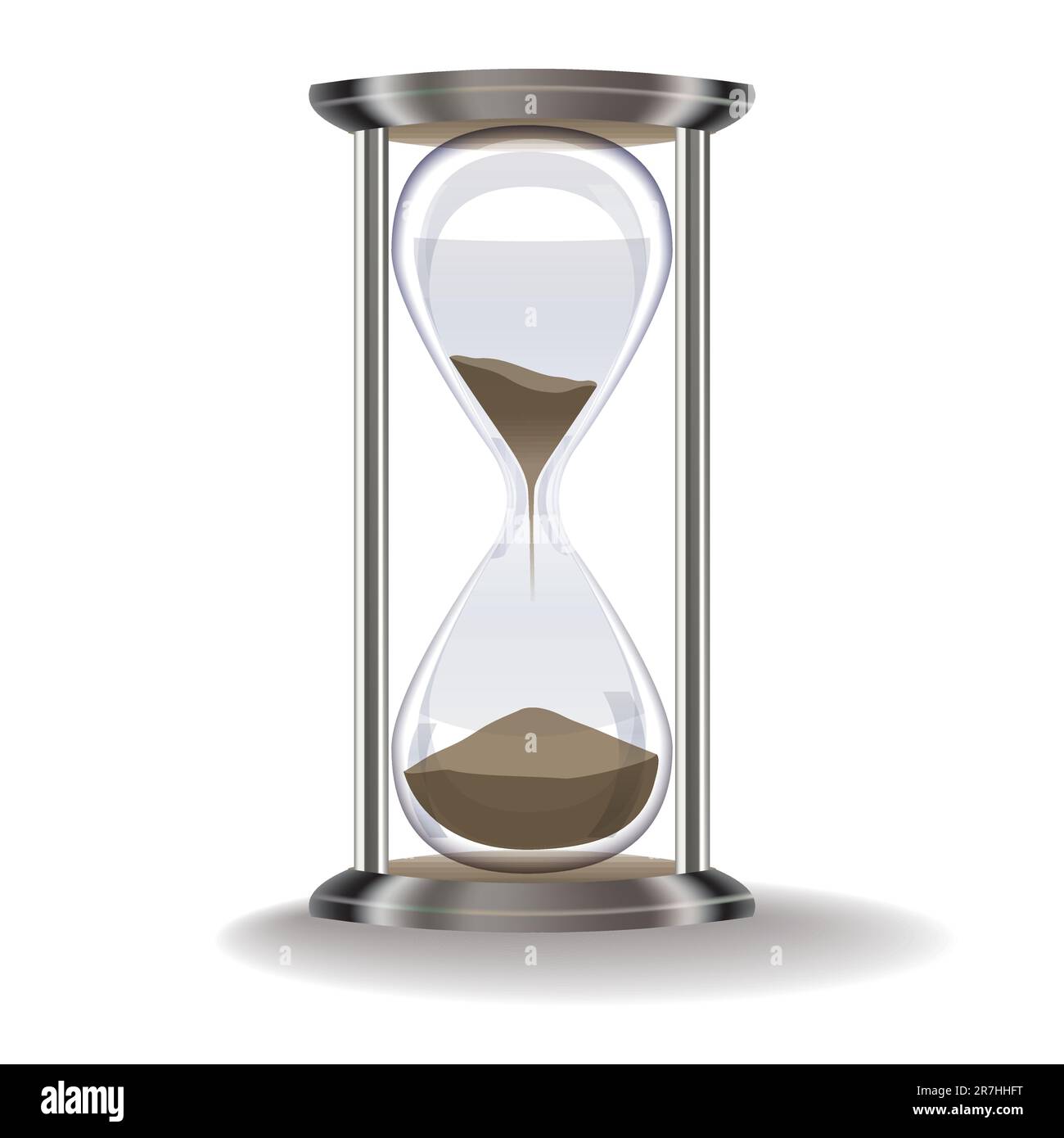 old hourglass isolated on a white background Stock Vector Image & Art ...