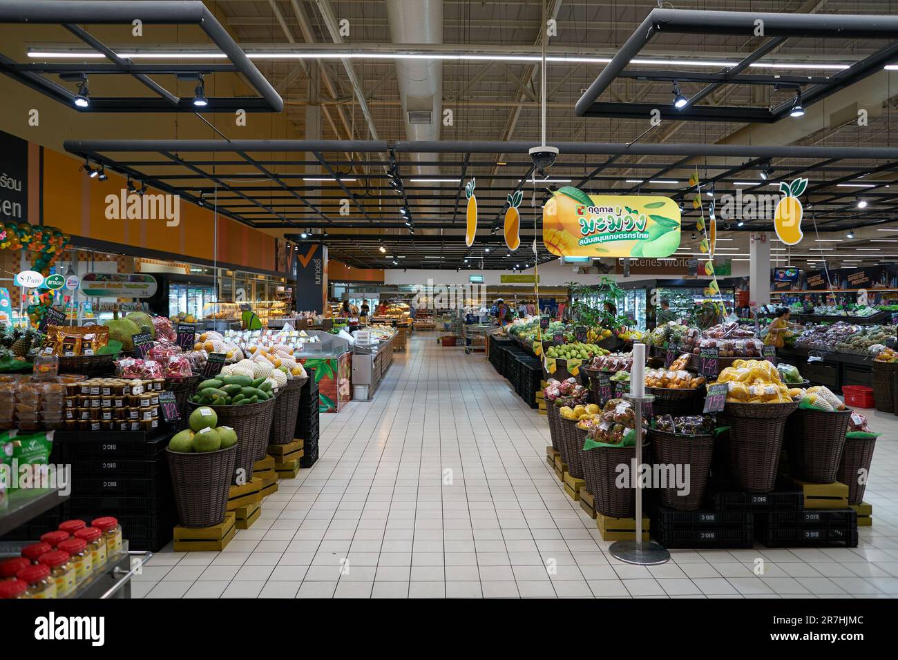 PATTAYA, THAILAND - CIRCA APRIL, 2023: produce on display at Big C ...