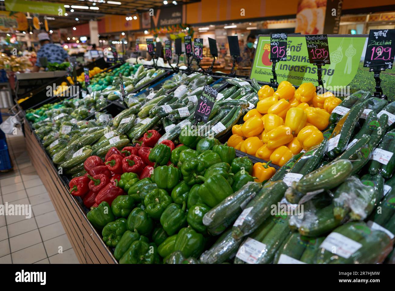 PATTAYA, THAILAND - CIRCA APRIL, 2023: produce on display at Big C ...