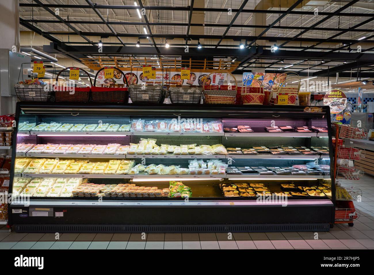 PATTAYA, THAILAND - CIRCA APRIL, 2023: interior shot of Big C ...
