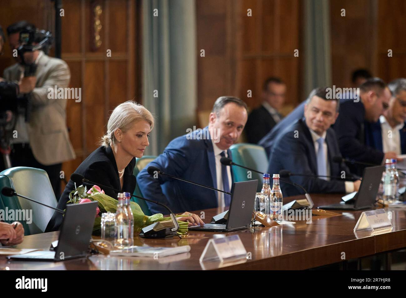 Bucharest, Romania. 15th June, 2023: Alina Gorghiu, the Minister of ...