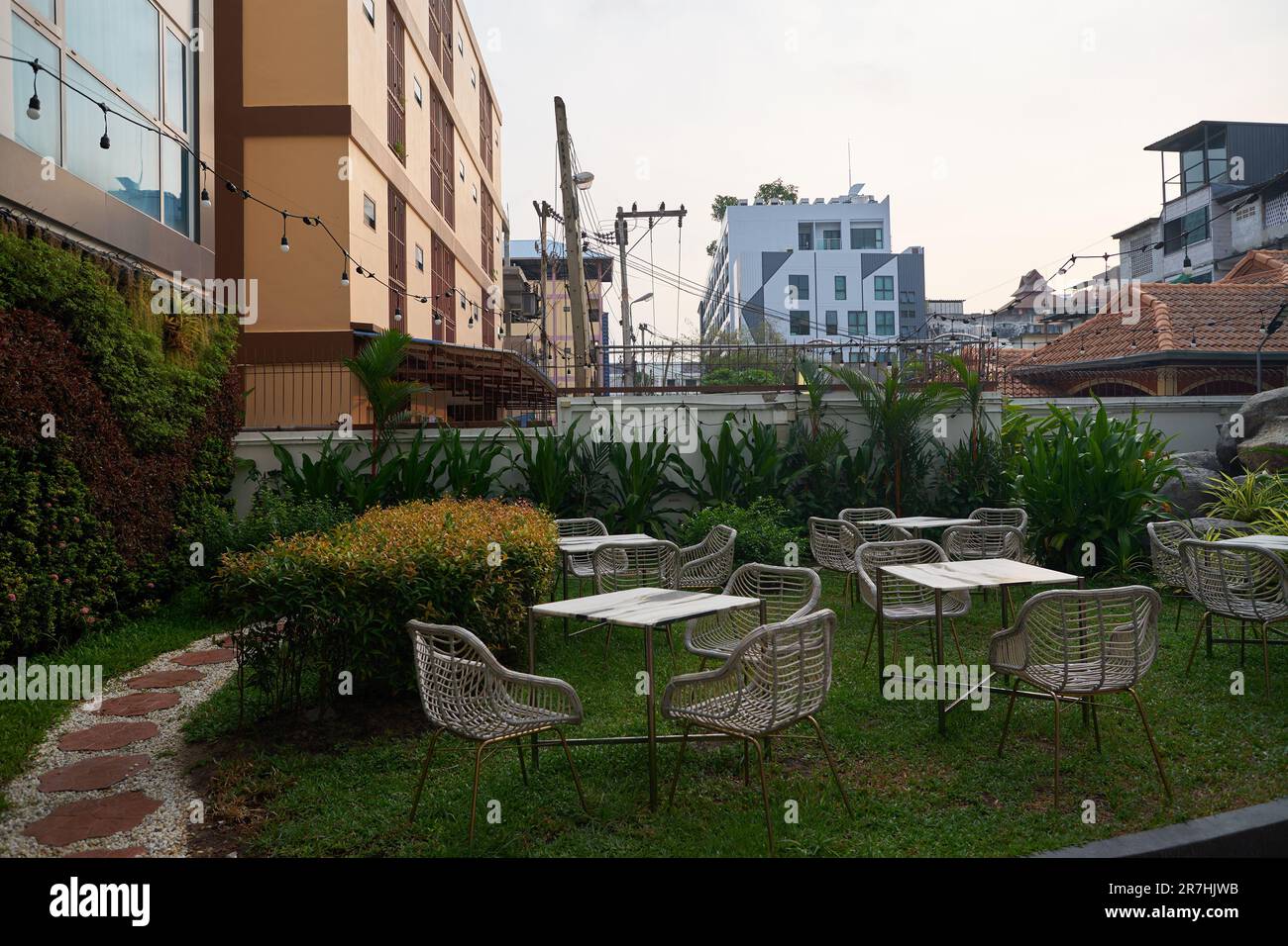PATTAYA, THAILAND - CIRCA APRIL, 2023: tables and chairs as seen at ...