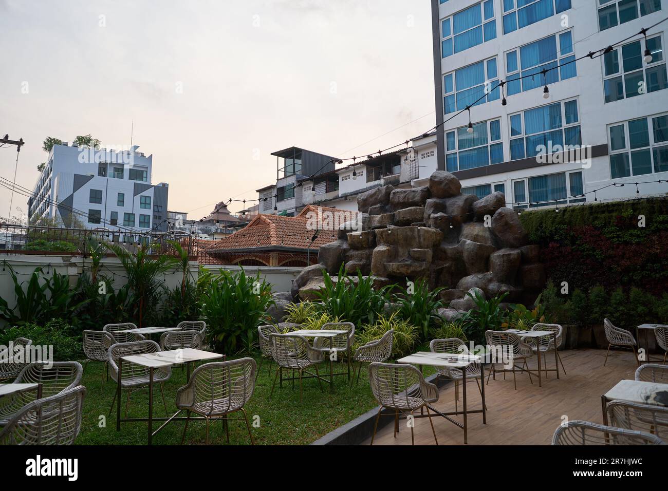 PATTAYA, THAILAND - CIRCA APRIL, 2023: tables and chairs as seen at ...