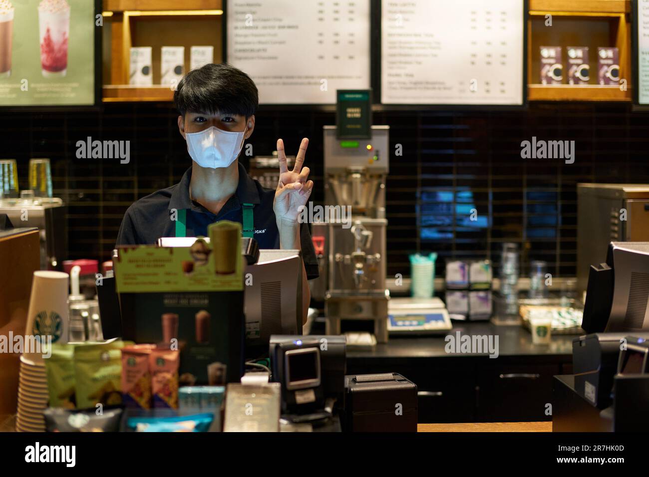 PATTAYA, THAILAND - CIRCA APRIL, 2023: indoor portrait of employee at ...