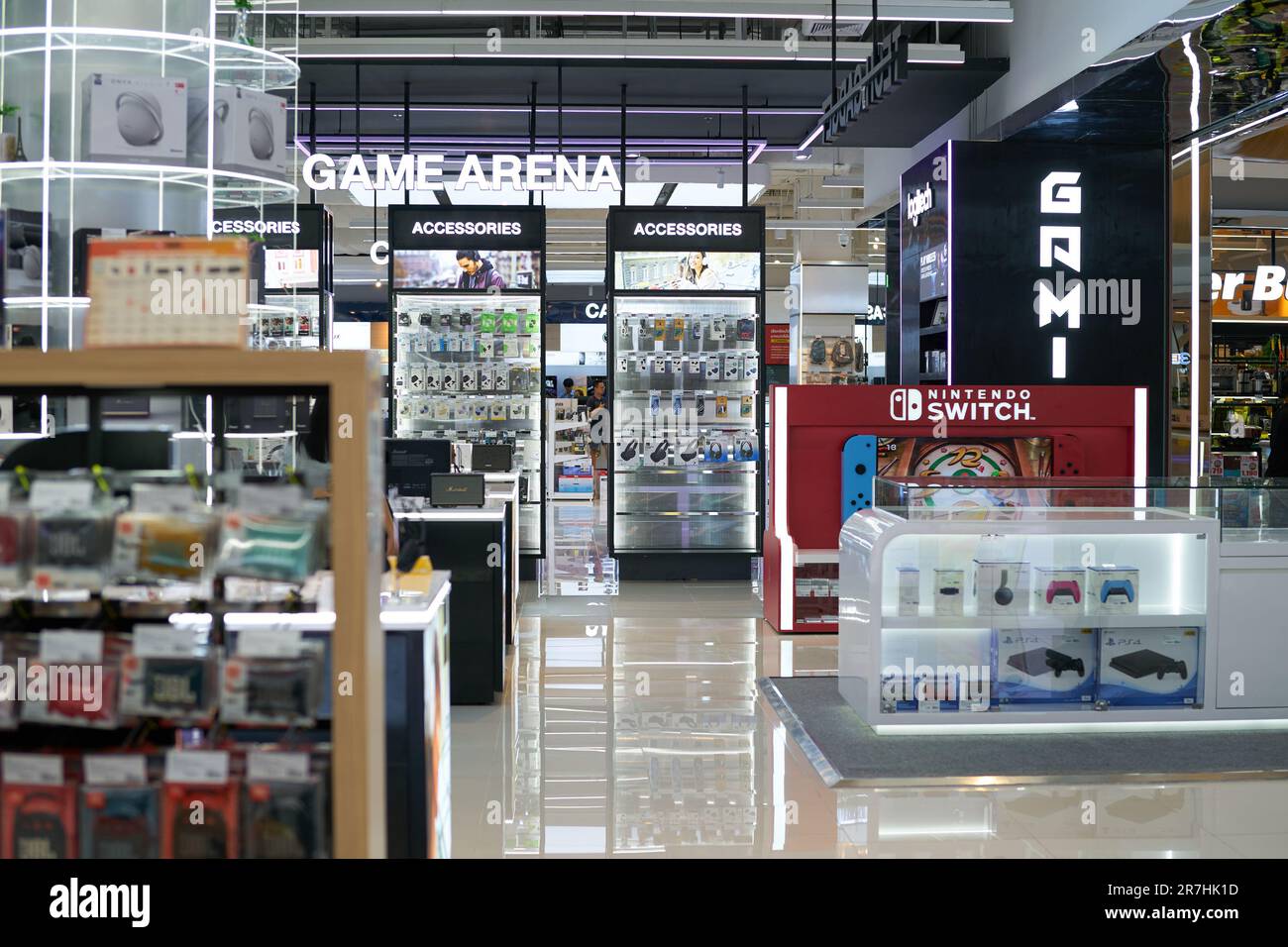 PATTAYA, THAILAND - CIRCA APRIL, 2023: goods on display at Power Buy ...