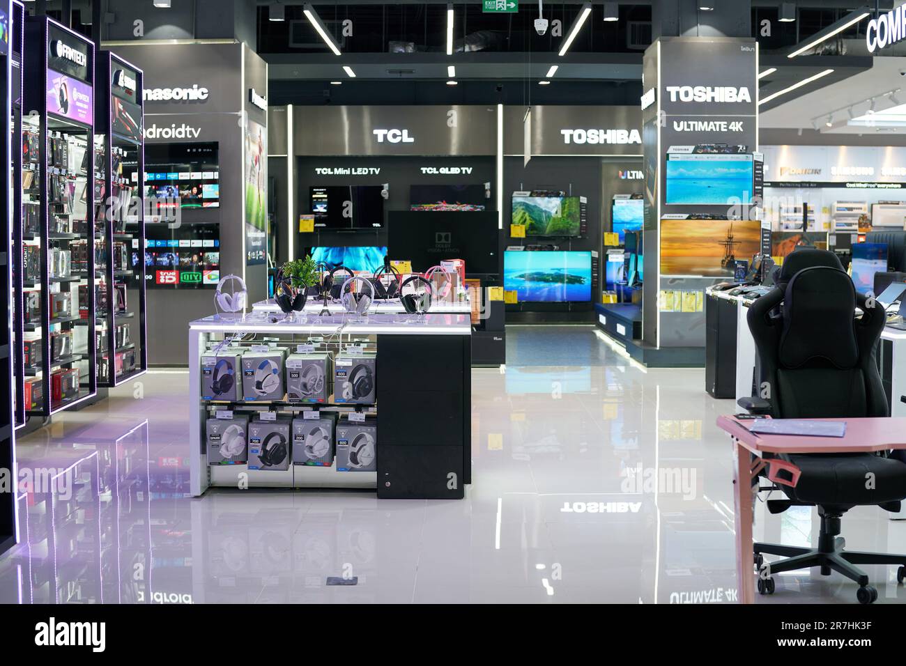 PATTAYA, THAILAND - CIRCA APRIL, 2023: goods on display at Power Buy ...