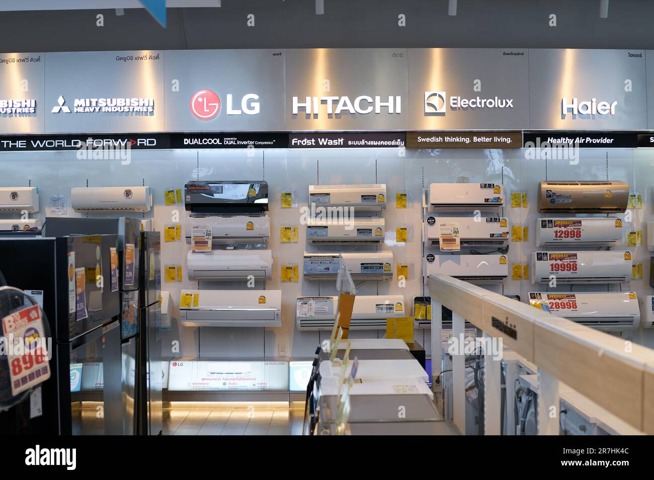 PATTAYA, THAILAND - CIRCA APRIL, 2023: air conditioners on display at ...