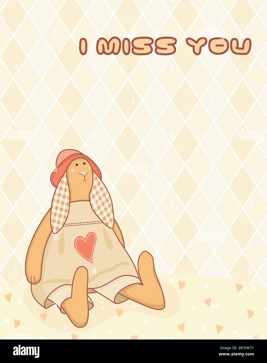 Baby rabbit sitting in Stock Vector Images - Alamy