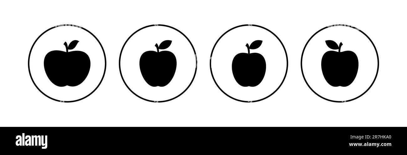 Apple icon set. Apple vector icon. apple symbols for your web design ...