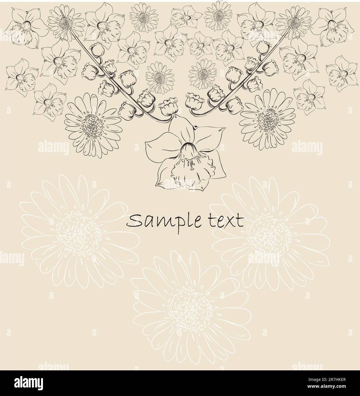 Decorative flower background Stock Vector Image & Art - Alamy