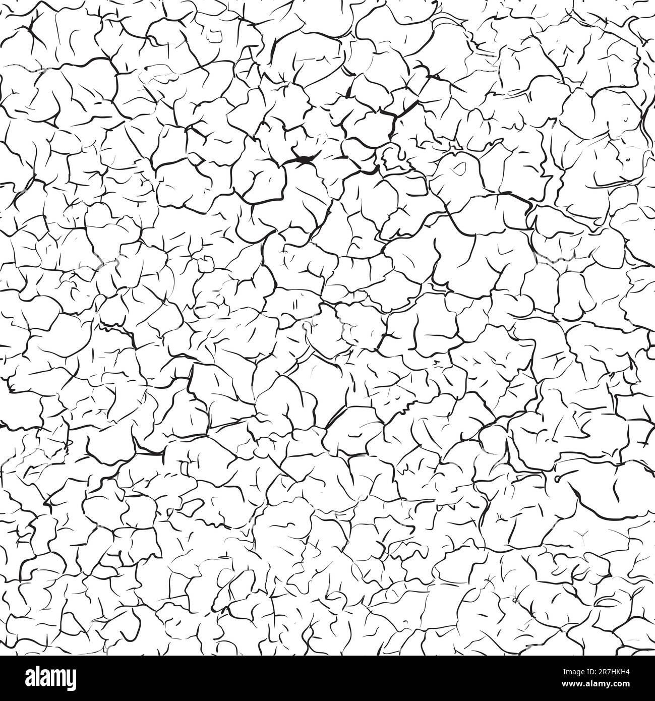 Seamless monochrome vector texture - cracks on a white background eps8 ...