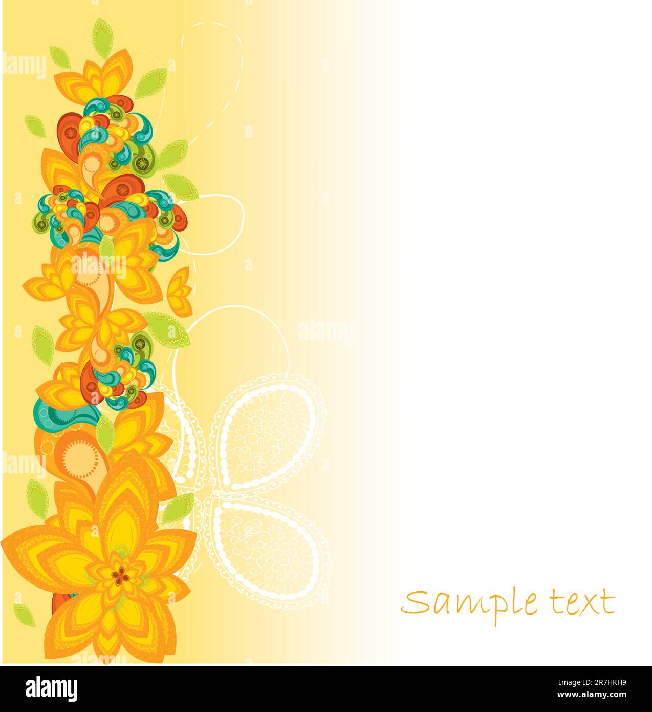 flower background design Stock Vector Image & Art - Alamy