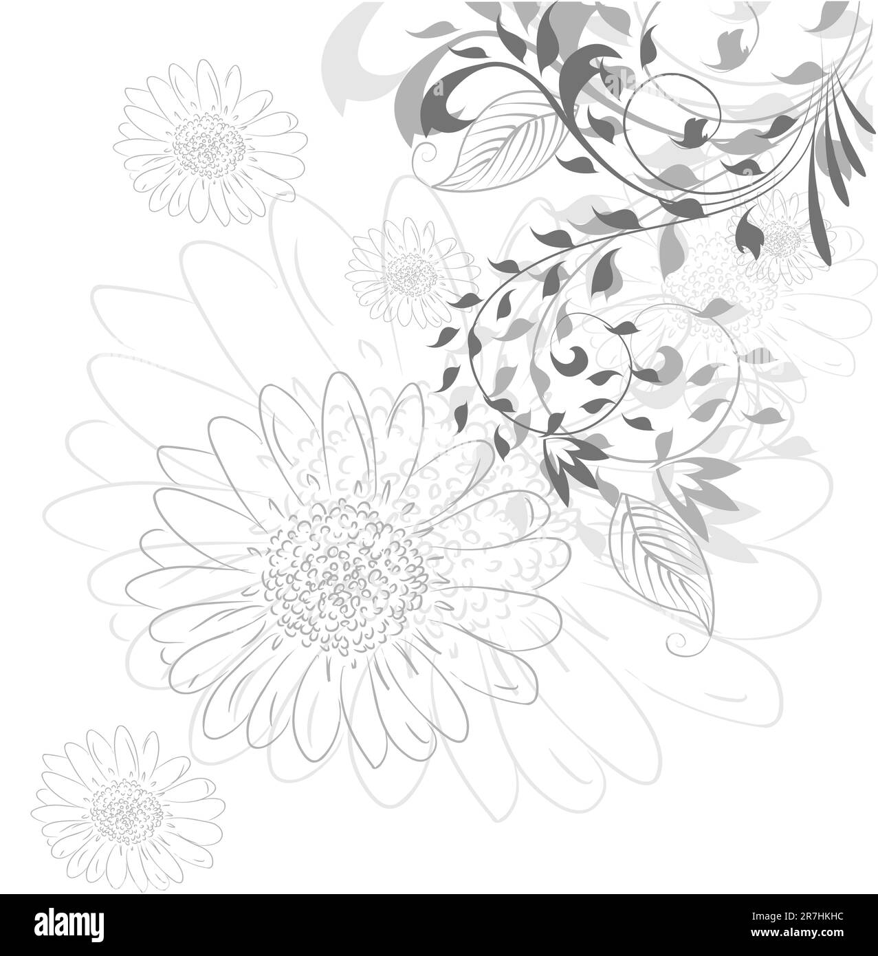 beautiful Floral vector background Stock Vector Image & Art - Alamy
