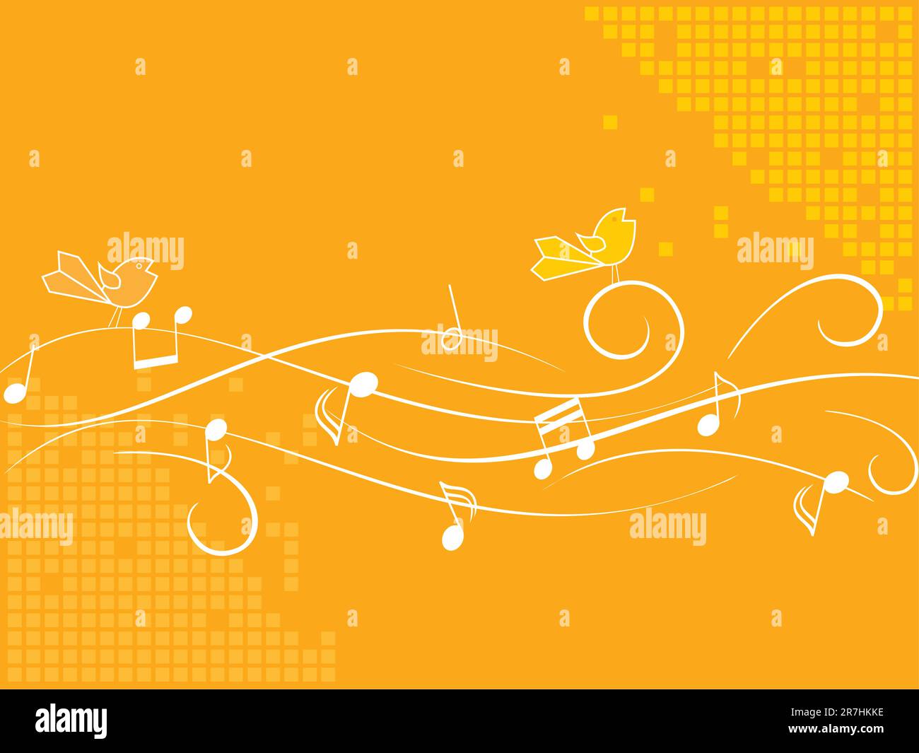 The sound of birds Stock Vector Images - Alamy