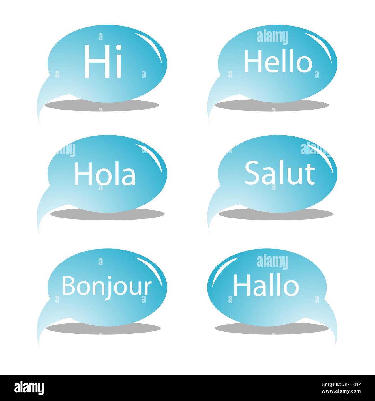 hello text bubbles, vector art illustration, for more text bubbles and ...