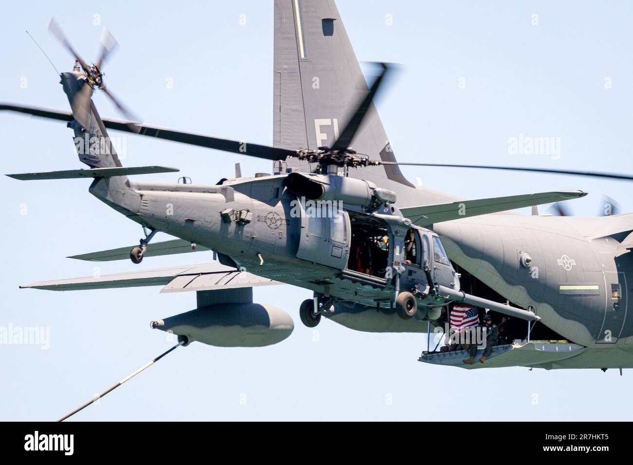 Uh 60 black hawk helicopters fly hi-res stock photography and images ...