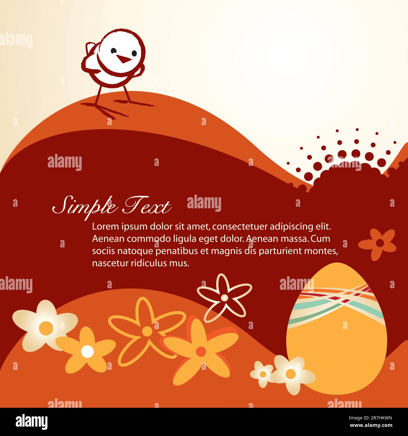 Vector illustration - Chicken and Egg for Easter holiday celebration ...