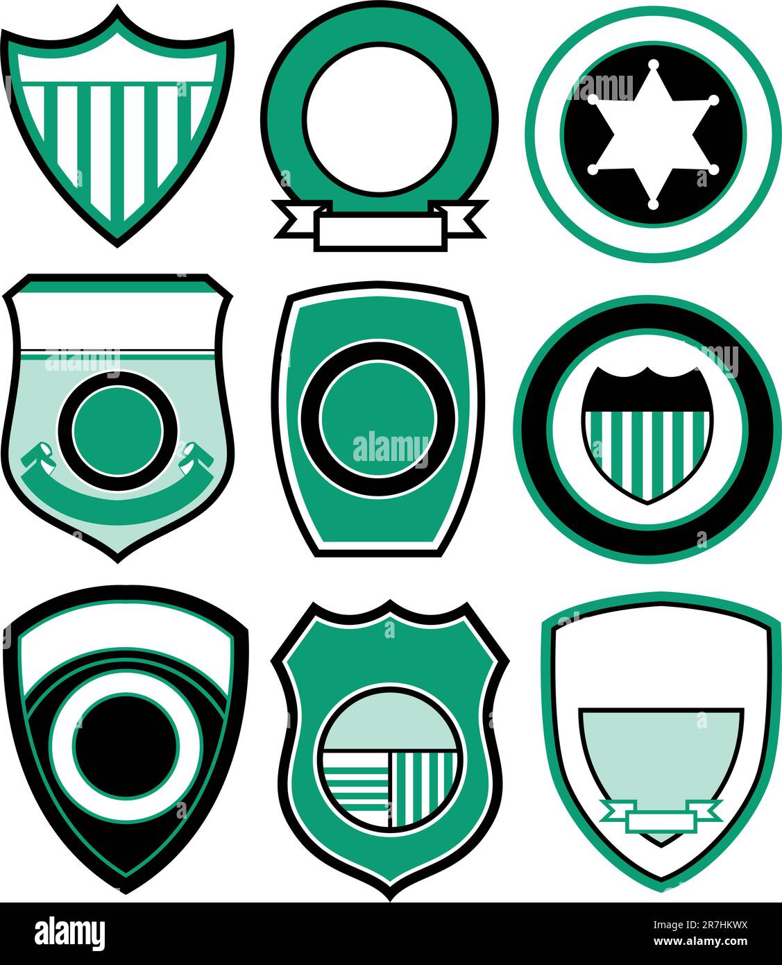 classic sport emblem badge set Stock Vector Image & Art - Alamy