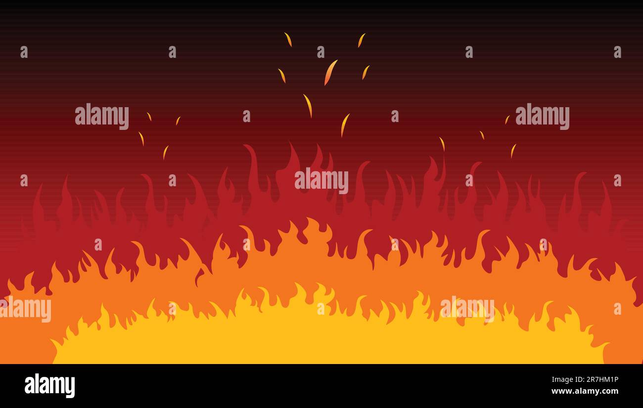 In a fire Stock Vector Images - Alamy