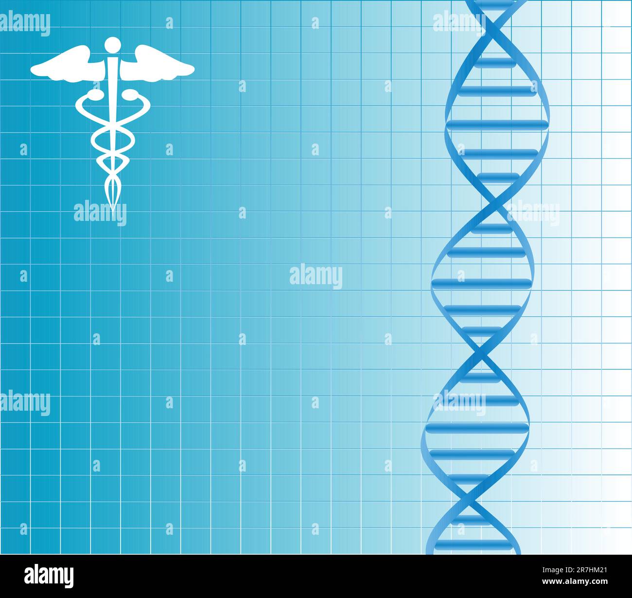 DNA strand with caduceus Stock Vector Image & Art - Alamy
