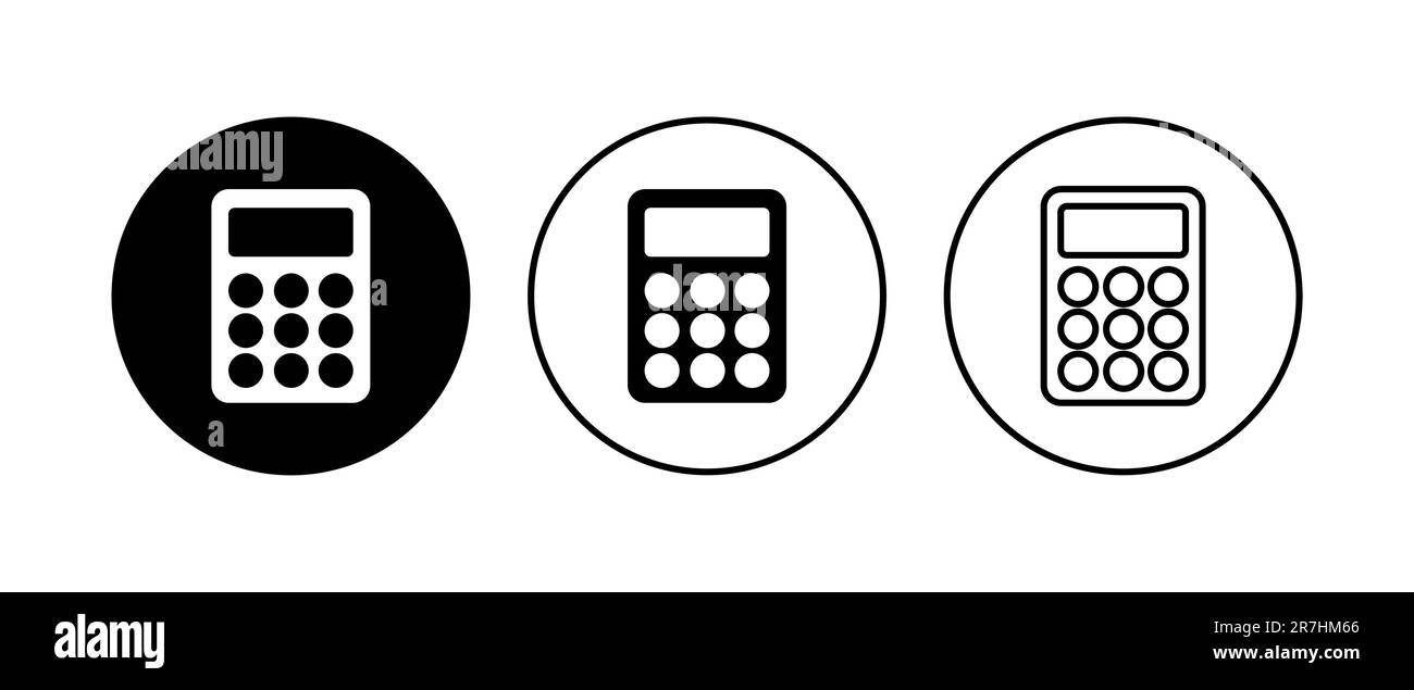 Calculator icon set. Accounting calculator icon. calculator vector Stock Vector Image & Art - Alamy