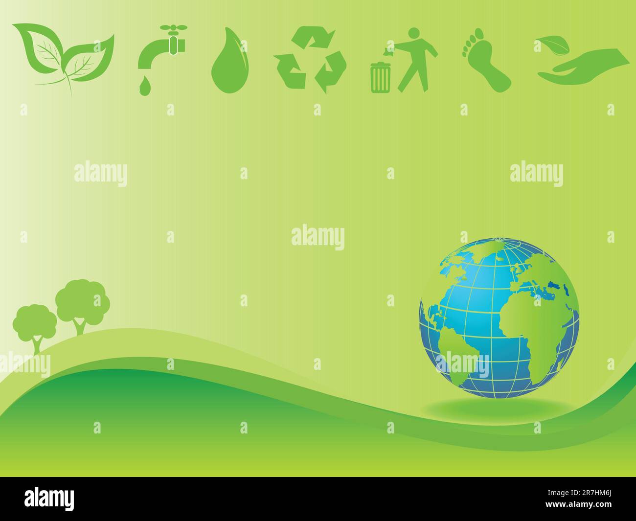 Clean green environment and earth Stock Vector Image & Art - Alamy