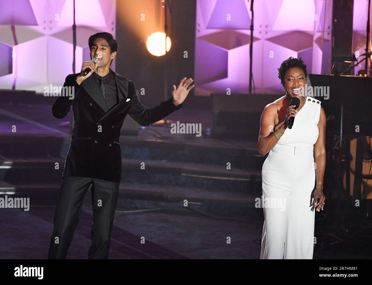 Michael Maliakel, left, and Heather Headley perform at the 52nd annual ...