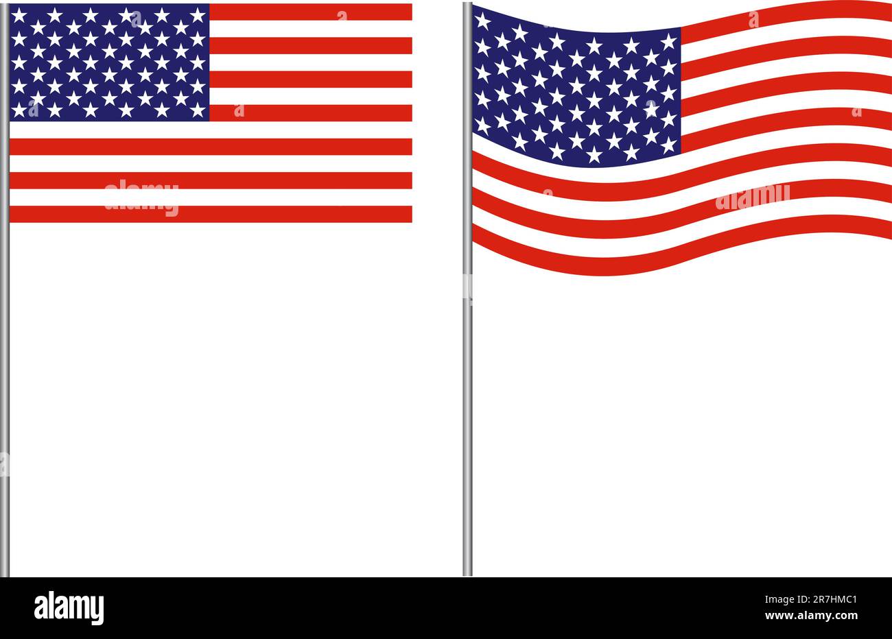 vector eps 10 illustration from an equipment of american flags Stock ...