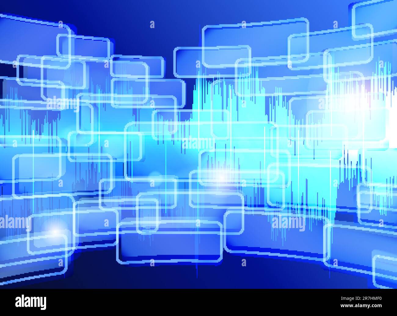 Abstract blue techno background. Card design Stock Vector Image & Art ...
