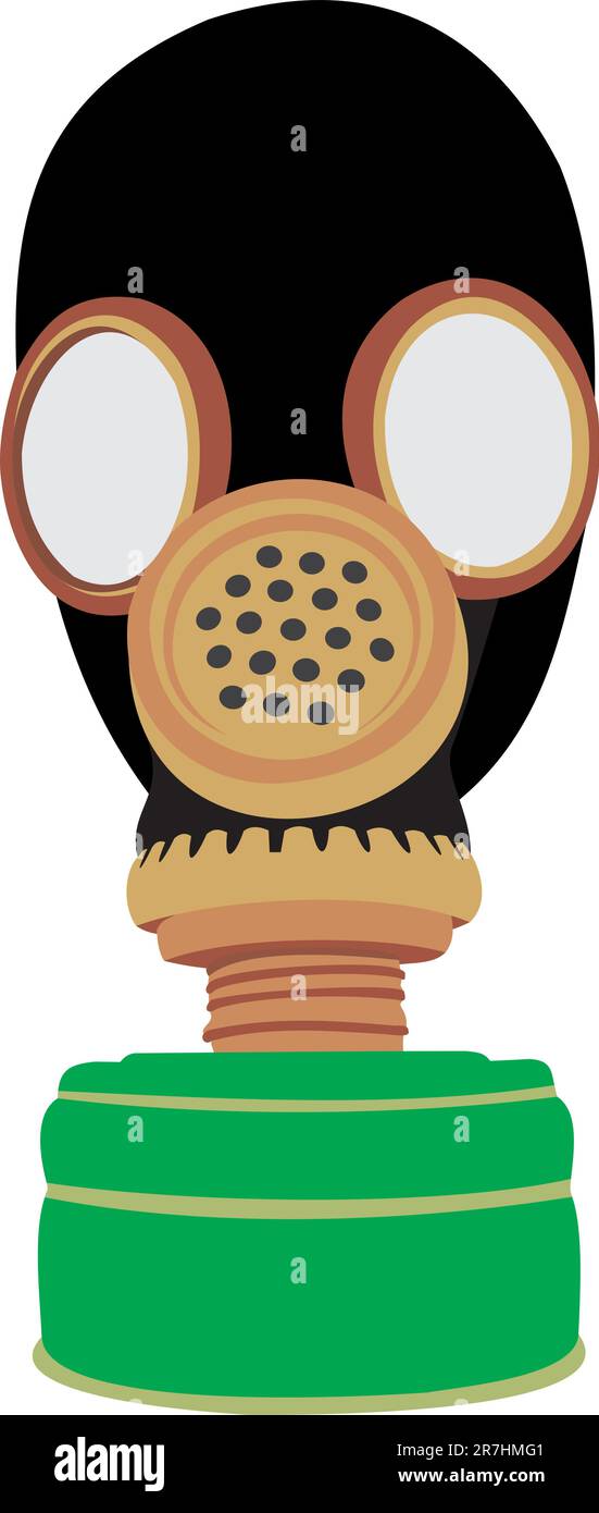 Gas mask. Chemical danger. Protection against radiation Stock Vector ...