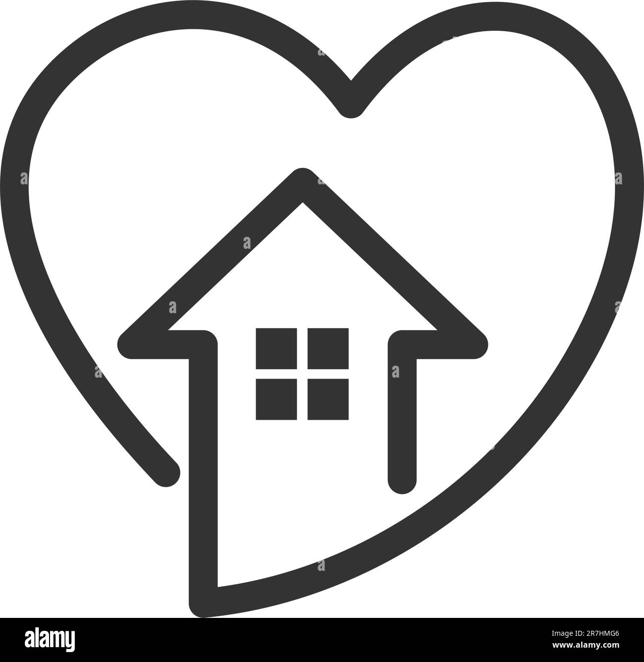 home logo template. Icon Illustration Brand Identity. Isolated and flat ...