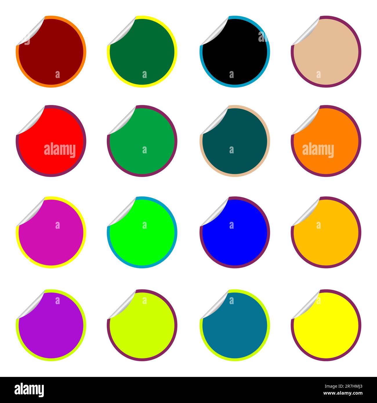 Stickers on sign in Stock Vector Images - Alamy