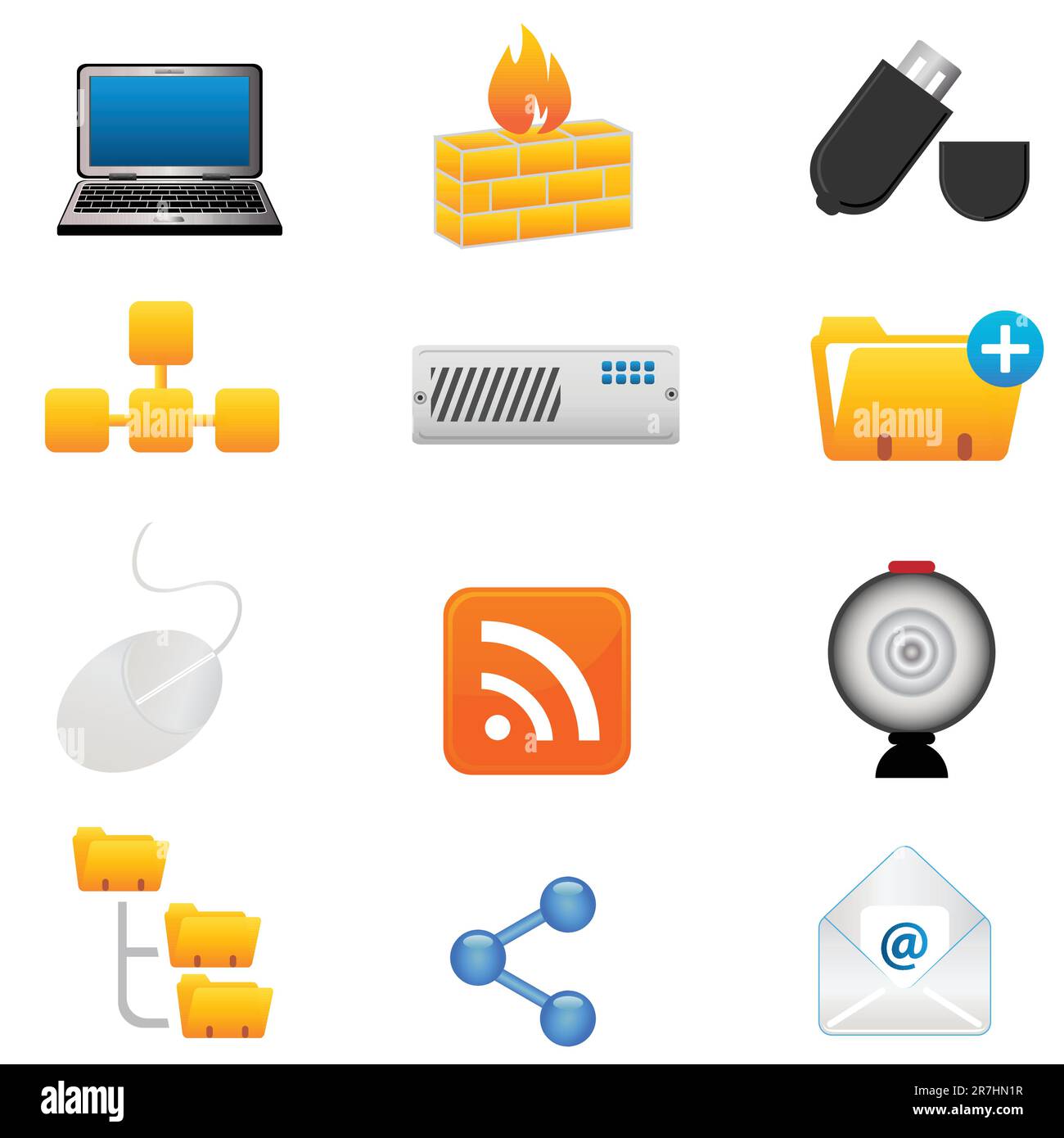 Computer hub Stock Vector Images - Alamy